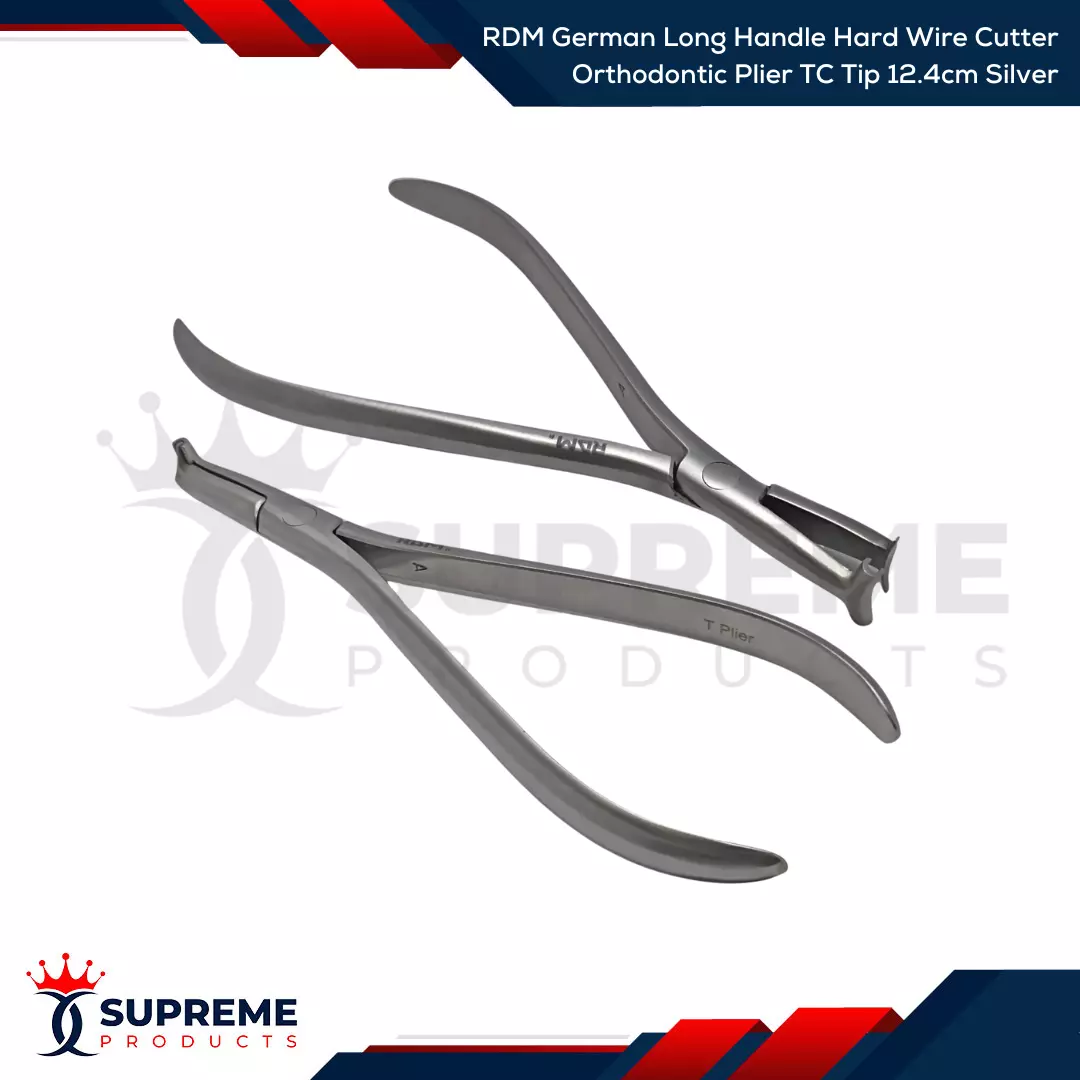 RDM German Long Handle Hard Wire Cutter Orthodontic Plier TC Tip 12.4cm ...