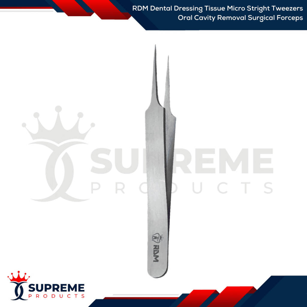 RDM Dental Dressing Tissue Micro Tweezers Oral Cavity Removal Surgical ...